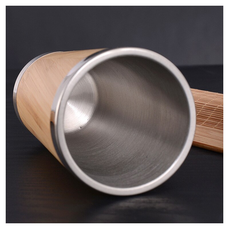 Bamboo Coffee Mug Cup Stainless Steel Coffee Trave... – Grandado