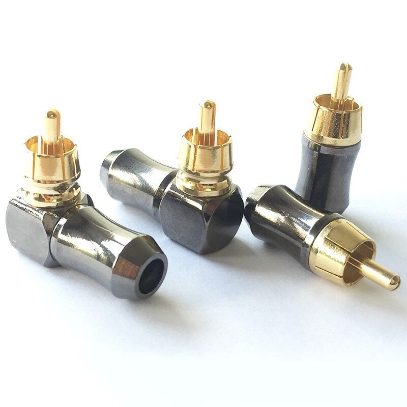 10pcs/lot RCA Male Plug Gold Plated Straight / Rig... – Grandado