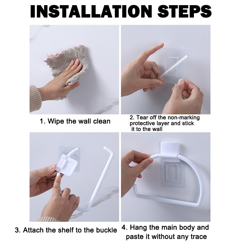 Kitchen Paper Roll Holder Towel Hanger Bathroom Or... – Grandado