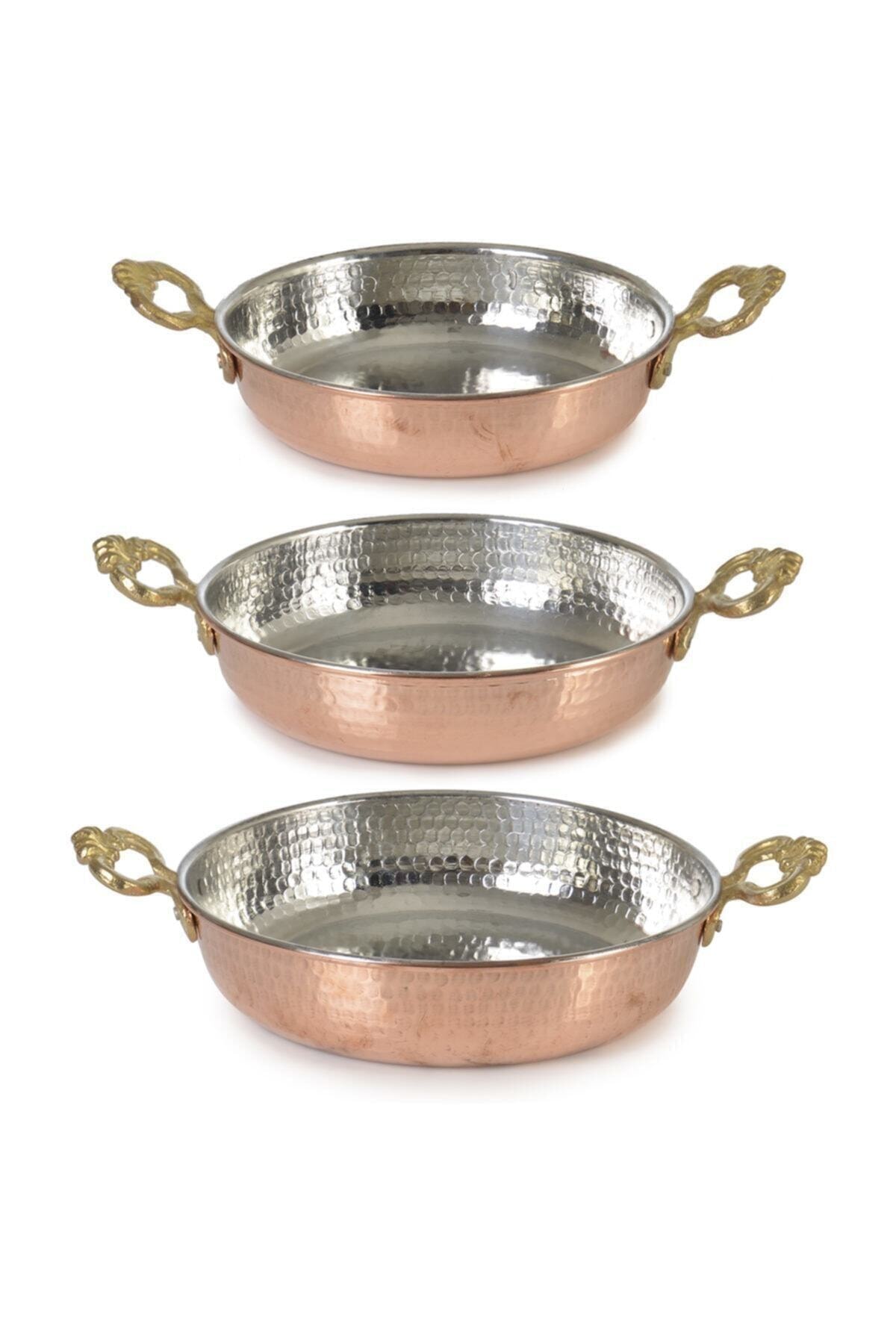 Koperen Pan 3 Pcs Koperen Pan Sahan Set Koperen Om... – Grandado