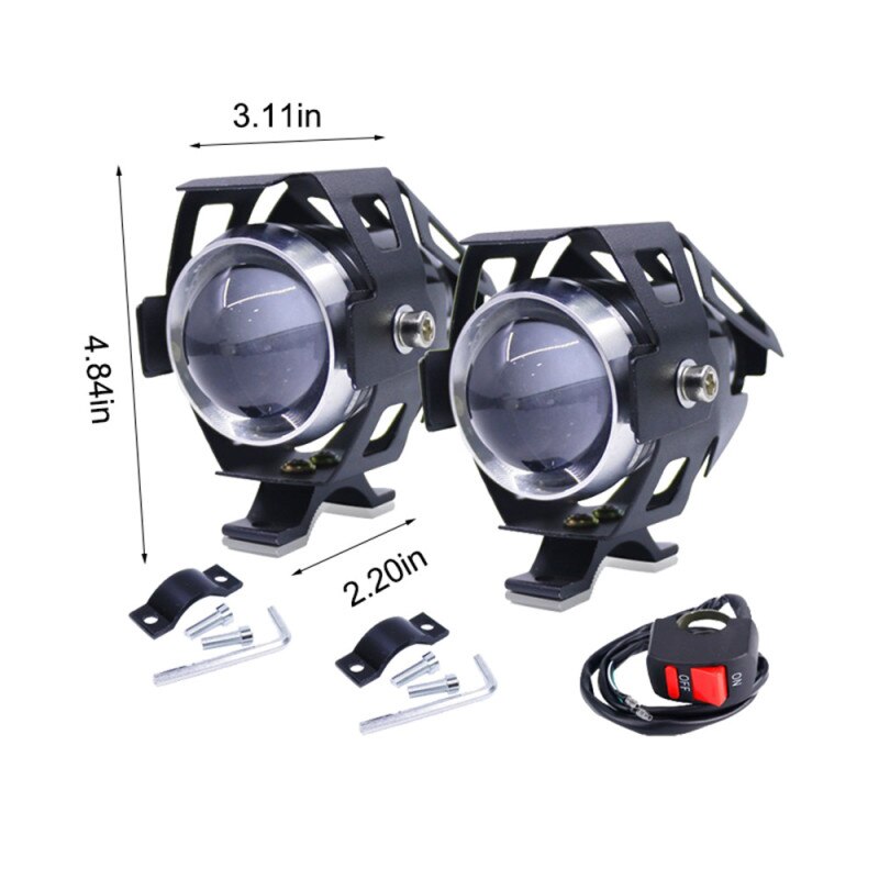 1PC/2PCS Motorcycle Led Headlights Auxiliary Lamp ... – Grandado