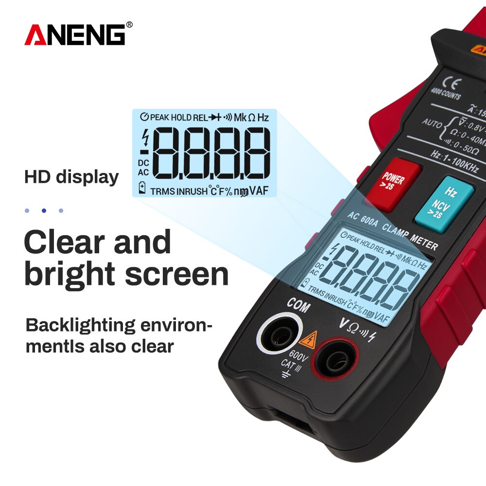 ANENG ST203 Digital Clamp Meter Multimeter 4000cou... – Vicedeal