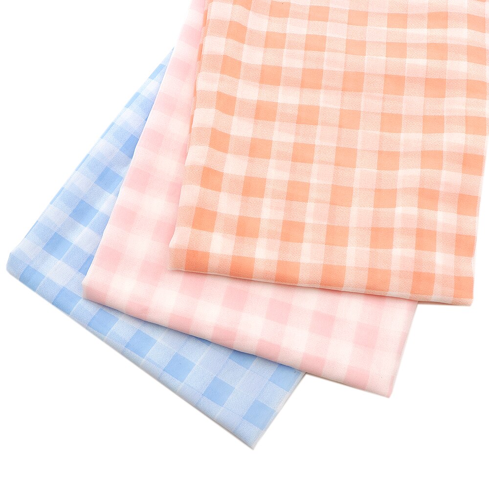 50*150cm Plaid Grid Chiffon Jacquard Fabric Patchw... – Vicedeal