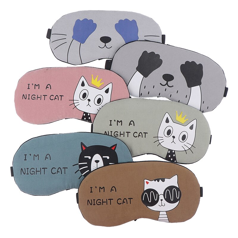 Cute Cat Cartoon Soft Eye Sleep Aid Mask With Comf... – Vicedeal
