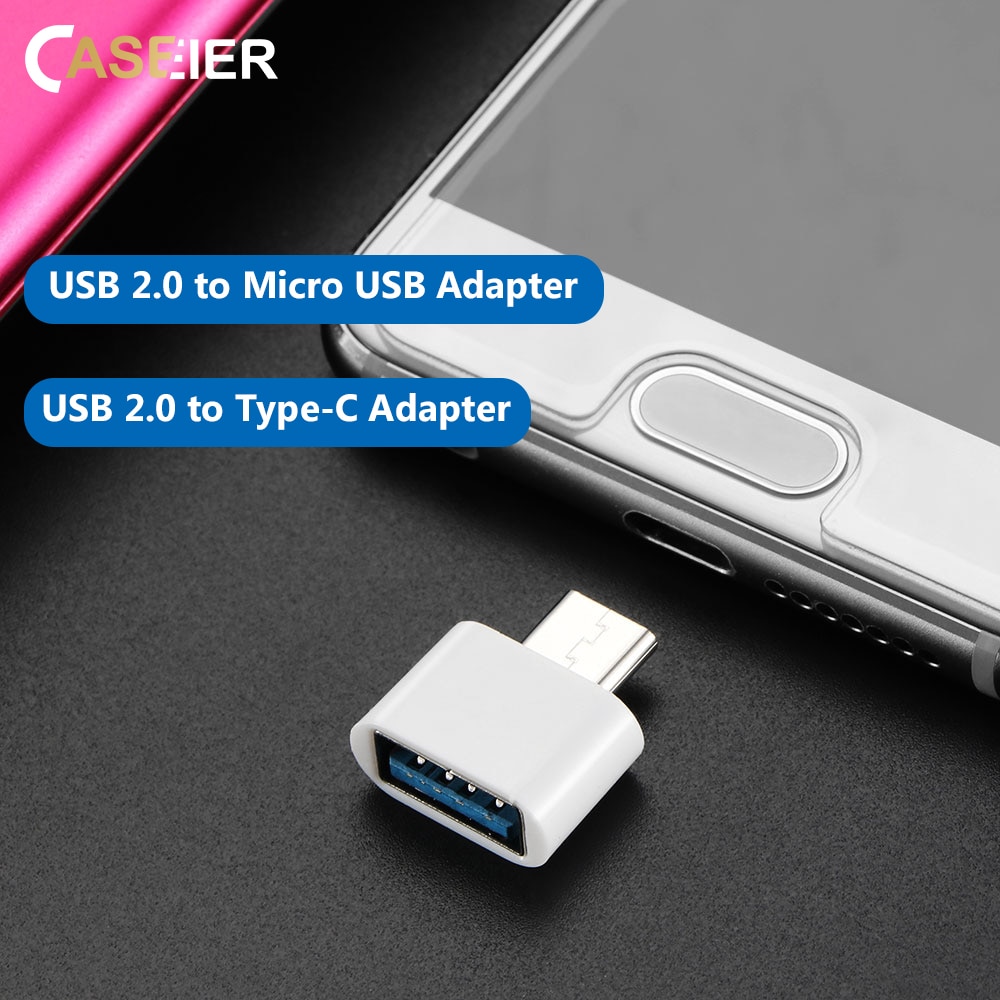 CASEIER USB 2,0 a Micro USB tipo C OTG adaptador p... – Grandado
