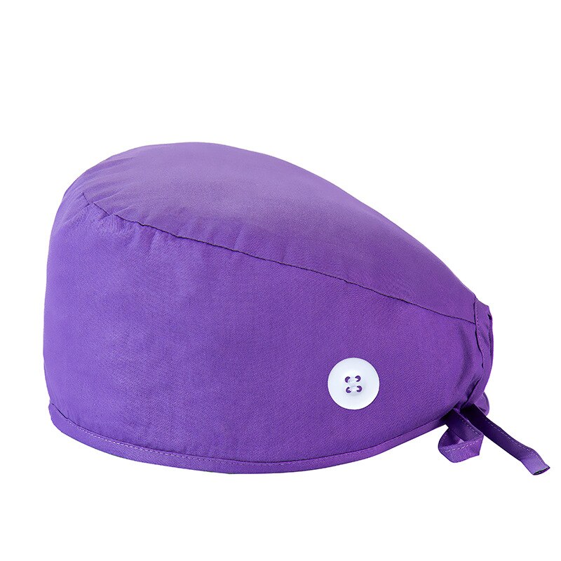 Sold Solid Color Baotou Cap Doctor Hat Buckle Nurs... – Grandado