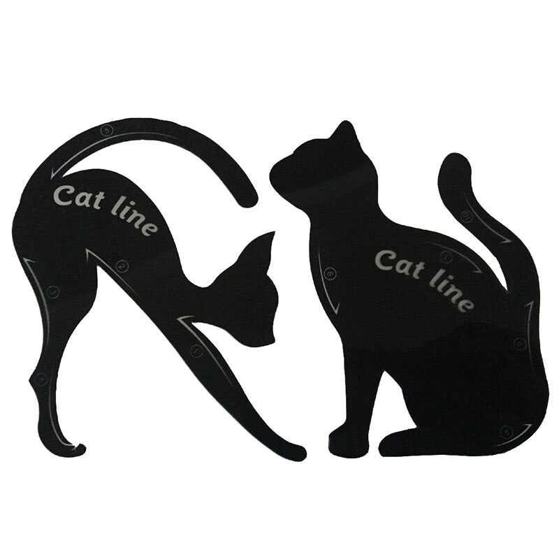 2 stk eyeliner stencils cat line eyeliner stencils... – Vicedeal