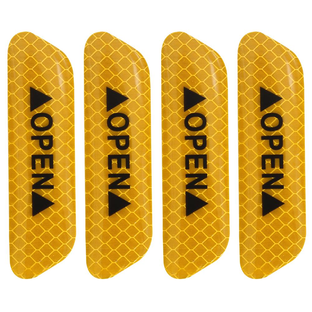 4pcs Car OPEN Reflective Tape Warning Mark Reflect... – Grandado
