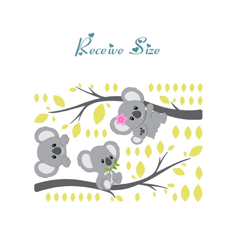 Animal Window Koala Stickers Glass Window Decorati... – Grandado