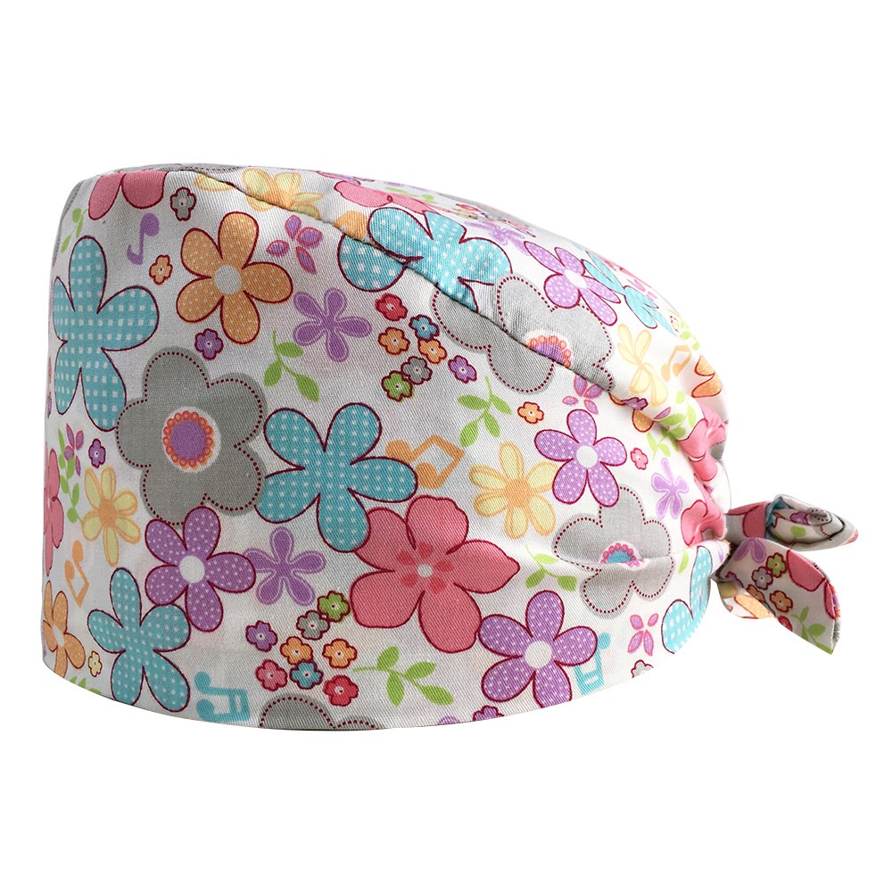 unisex cotton hospital nurse scrub cap cartoon pri... – Grandado