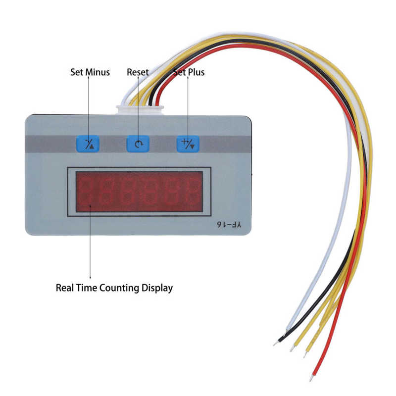 Electric Counters Gauge 1‑999999 Counting Range Di... – Grandado