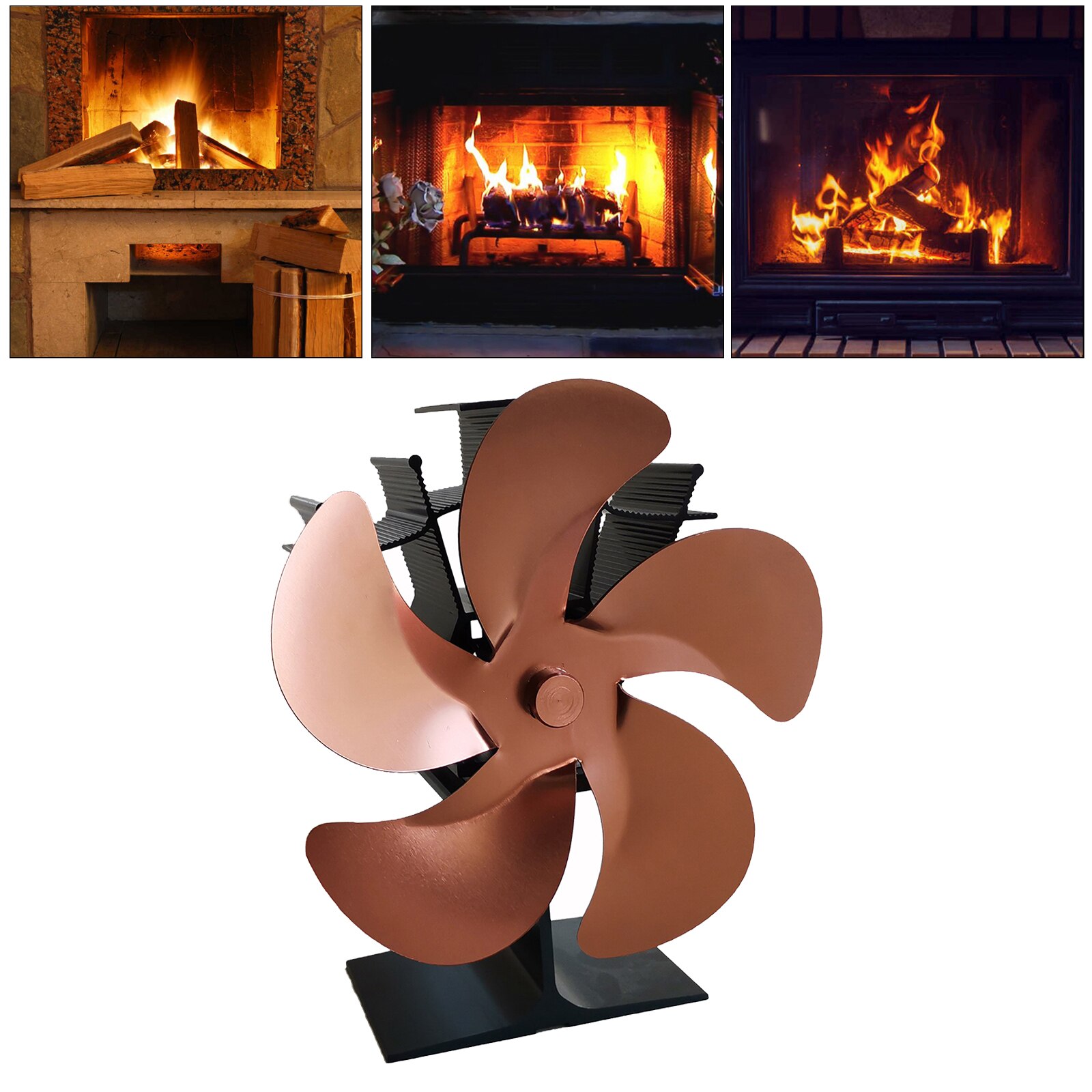 Fireplace Fan Wood Stove Air Blower Fan Heat Power... – Grandado