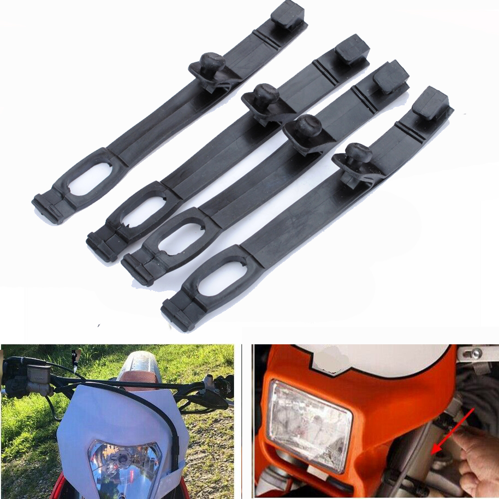 4pcs Motorcycle Headlight Straps Fairing Rubber Di... – Vicedeal