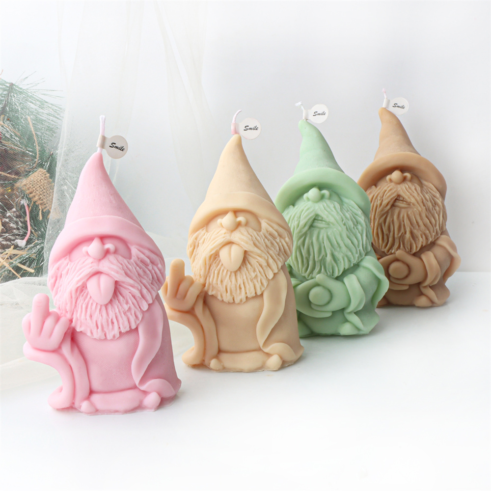 Funny Dwarf Silicone Candle Molds Christmas Dwarf ... – Grandado