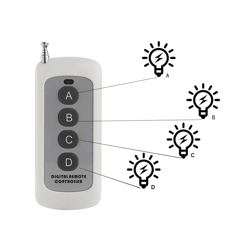 Tiktango 433 Mhz Universele Draadloze Dc 12V 1CH R... – Vicedeal