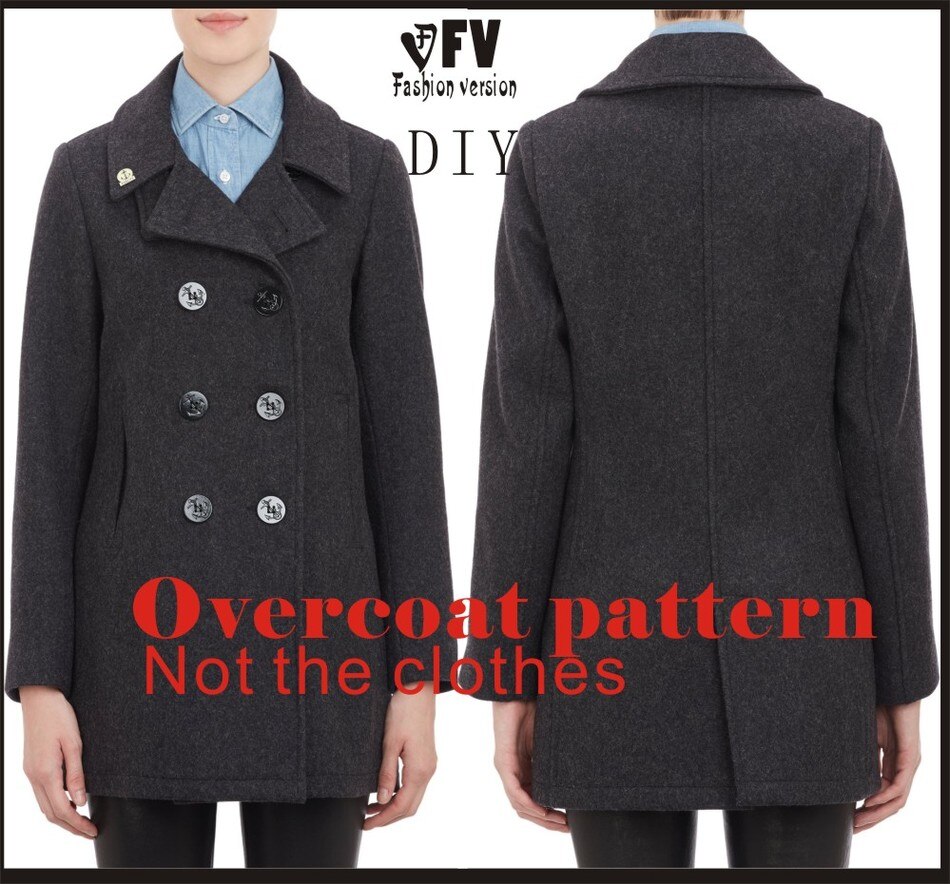 Clothing DIY Overcoat Sewing Pattern Coat Sewing T... – Vicedeal
