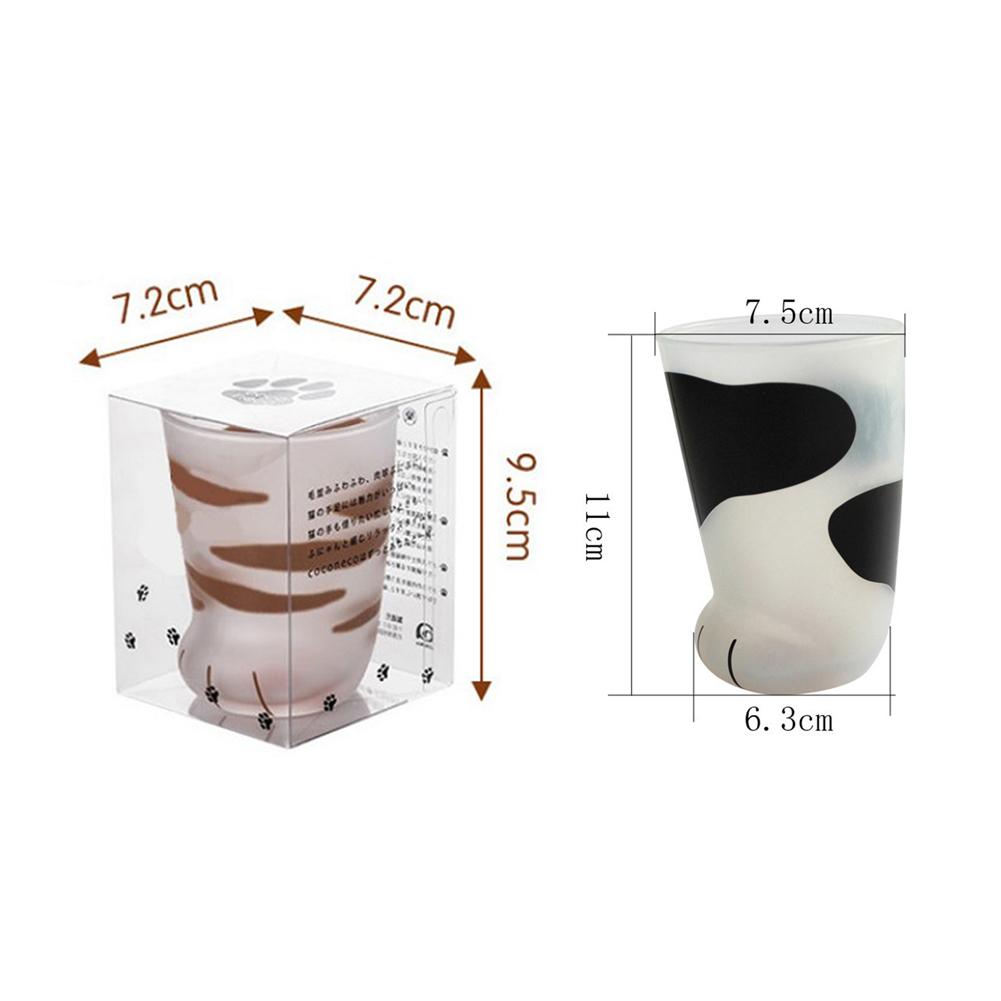 Cat Claw Cup Breakfast Milk Cup Scrub Glass Cat Fo... – Grandado