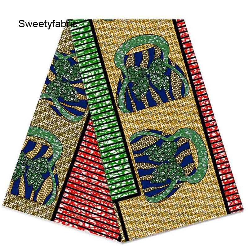 Afrikaanse Stof 100% Katoen Bow Print Ankara Wax T... – LovingPrices