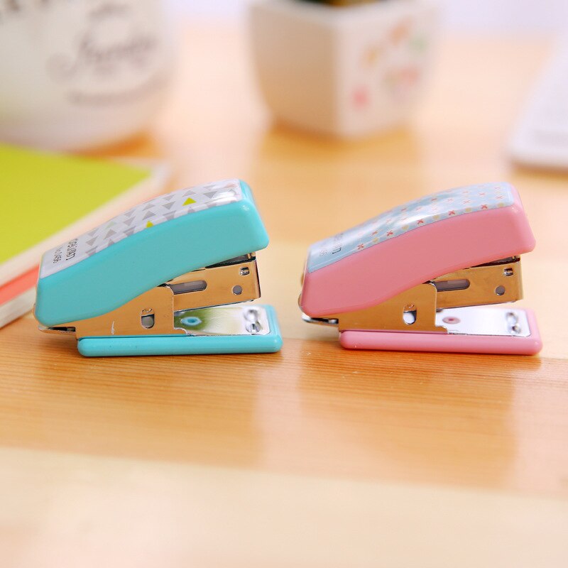 Mini Stapler 24/6 Plastic Stationery Set Kawaii St... – Grandado