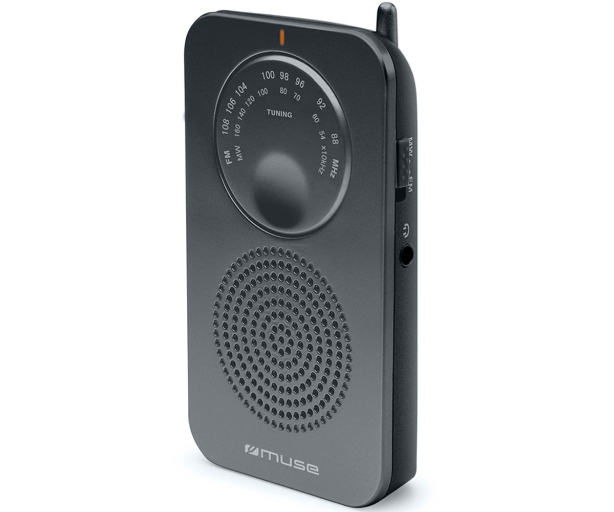Muse m-01 rs black analog pocket radio fm/am with ... – Vicedeal