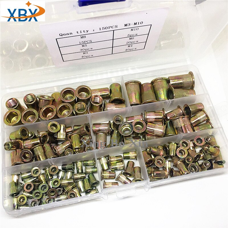 150Pcs M3 M4 M5 M6 M8 M10 Klinknagel Moer Carbon S... – Vicedeal