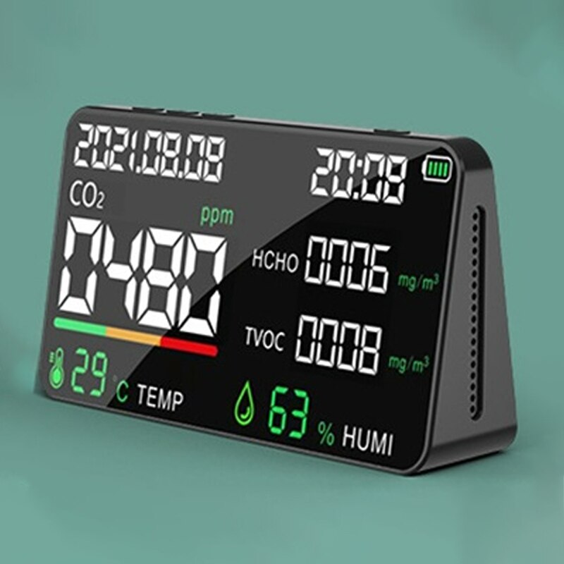 6 In 1 Air Quality Detector Co2 Meter Co2 Tester C Vicedeal