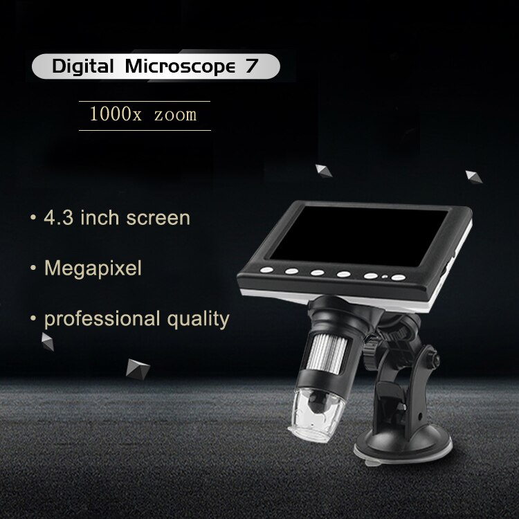 Newest 1080P DM7 HD 4.3 inch screen 1000x digital ... – Grandado