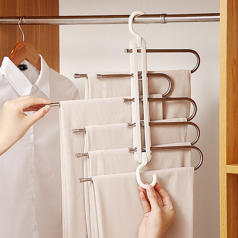 Closet Rack Multi-layer Clothes Jeans Trouser Hang... – Grandado