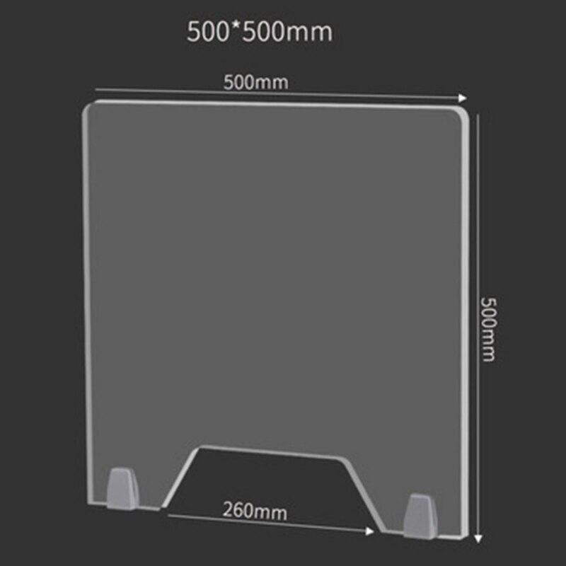 Cyd- 50*50CM Acrylic Desk Partition Screen Privacy... – Vicedeal