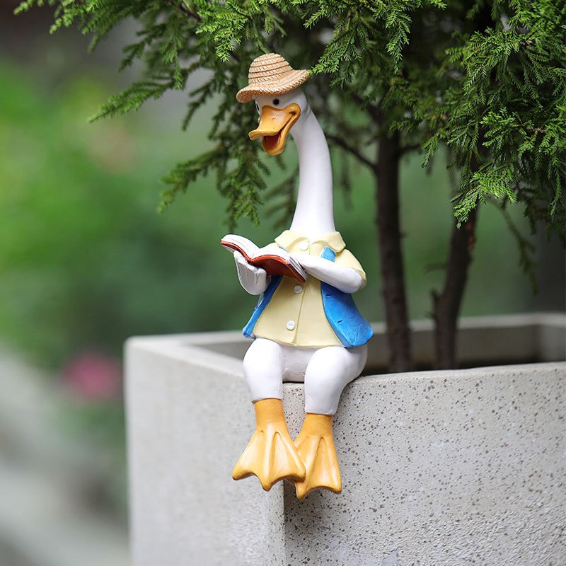 Duck Ornaments Resin Artificial Duck Garden Sculpt... – Grandado