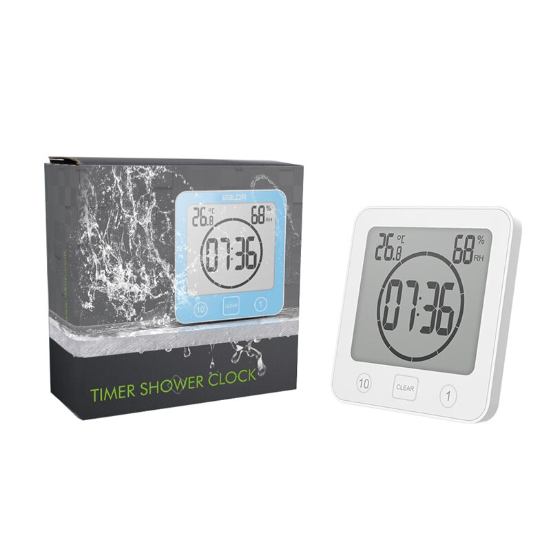 Waterproof LCD Digital Bathroom Clock Shower Touch... – Grandado