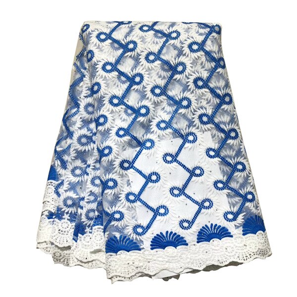 Tela de encaje africano de Nigerianh neto bordado ... – Grandado