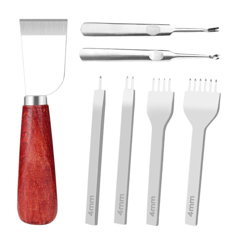 DIY Diamond Lace Stitching Chisel Set Leather Edge... – Grandado