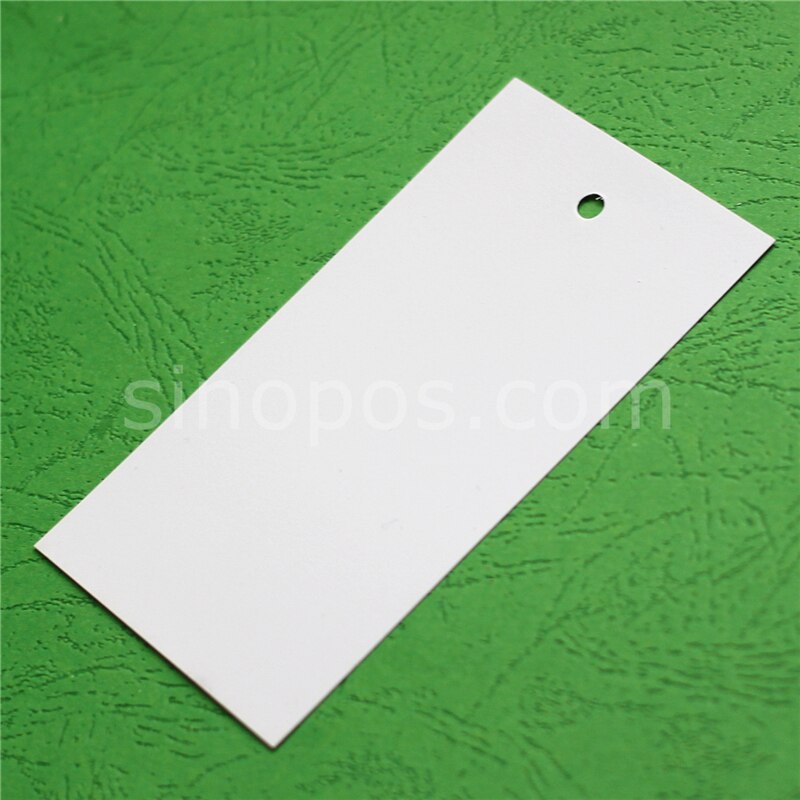 12cm Heavy White PVC Ticket, plastic outdoor label... – Vicedeal