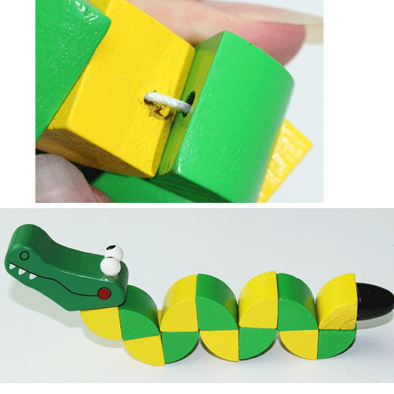 Wooden Colorful Twisted Insect Toys Cute Animal Pu... – Vicedeal