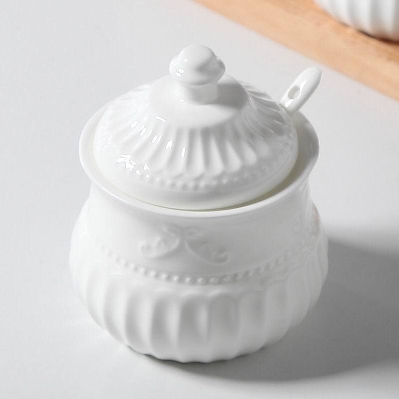 Keramisk lättnad krydda kruka krydda gryta socker ... – Grandado