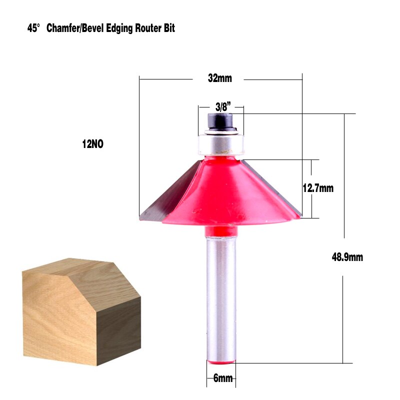 1pc 6mm Shank CNC wood router bit Straight end mil... – Grandado