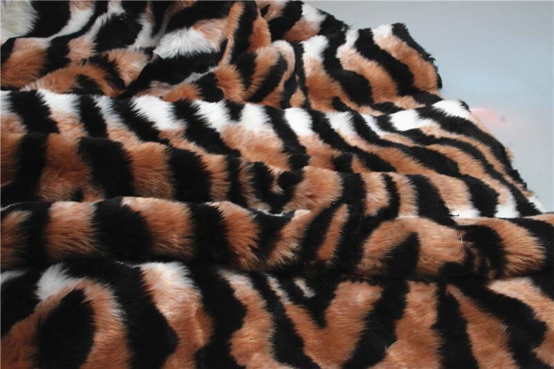 Leopard Tiger stripes plush faux fur fabric,1-2cm ... – Vicedeal