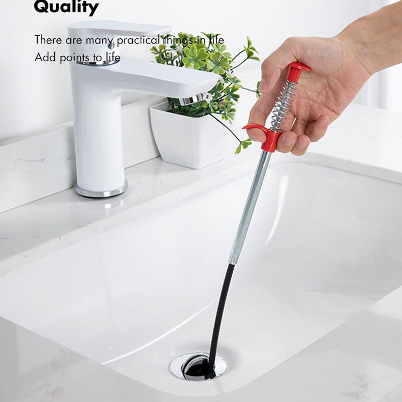 90cm Drain Snake Spring Pipe Dredging Tool Dredge ... – Vicedeal