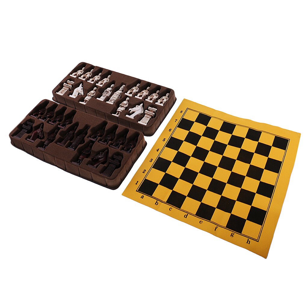 Chinese Style International Chess Terracotta Warri... – Grandado