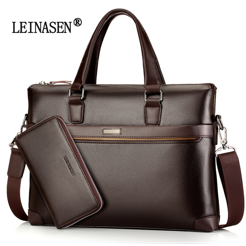 Men Briefcase Business Casual Computer Bag Documen... – Grandado