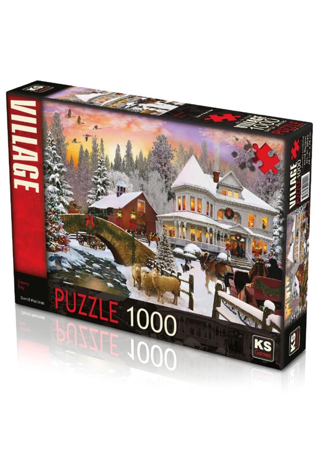 Ks Snowy Day 1000 Piece Jigsaw Puzzle – Grandado