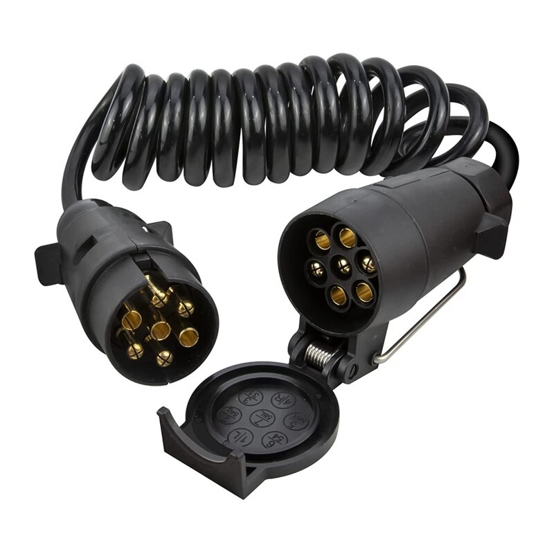 3 Meter 7Pin Trailer Extension Opgerolde Kabel Met... – Grandado