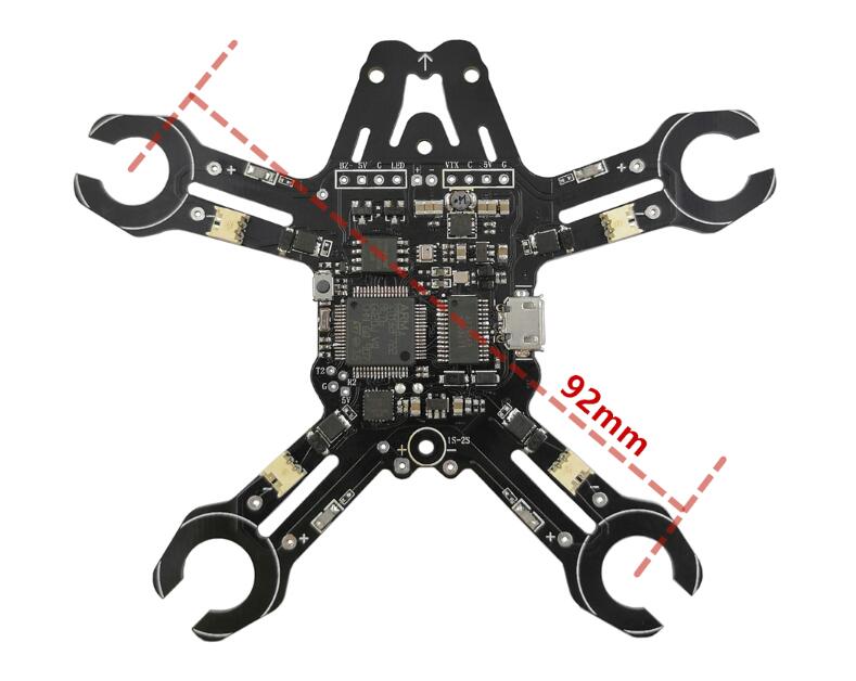 MXK F722 Brushed Quadcopter Frame Kit Built-in Blu... – Grandado