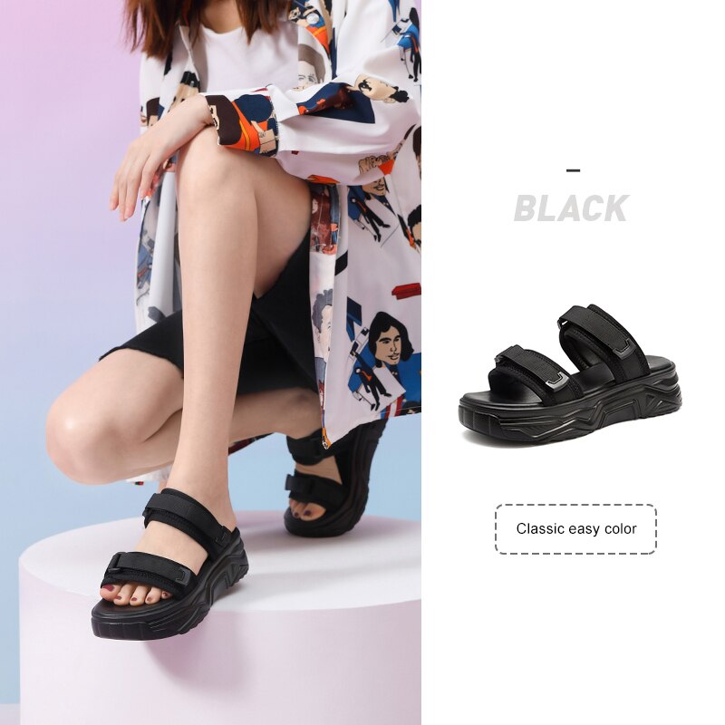 CAMEL Flat Platform Slippers Women Shoes Summer Fe... – Vicedeal