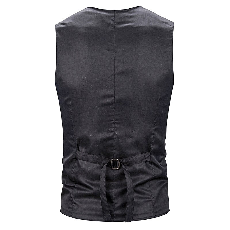 Gold Rose Floral Foil Print Vest Men Brand Slim Fi... – Vicedeal