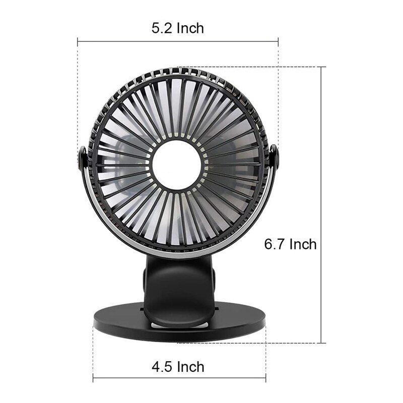 Draagbare Handheld Kleine Ventilator Clip Usb Fan ... – Grandado