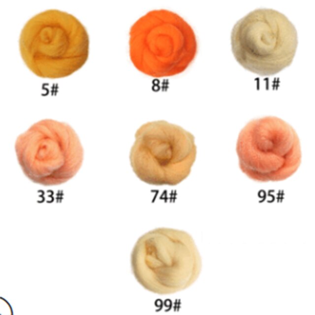 Fenrry 5 Colors Combinations Felting Wool Tops Sof... – Grandado