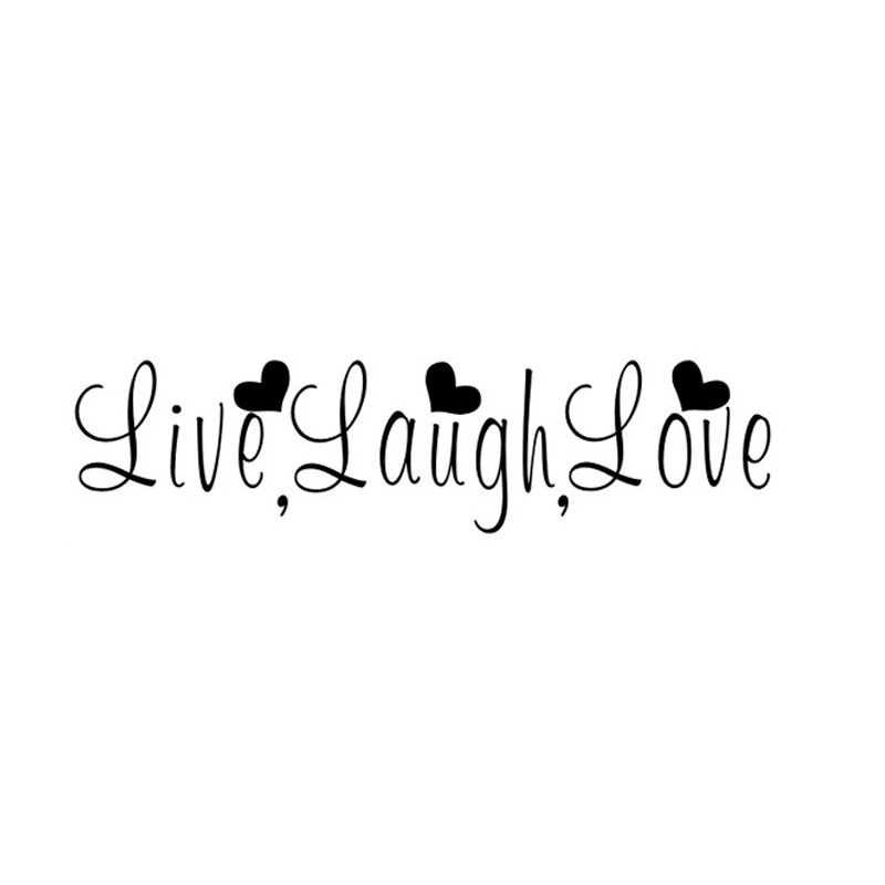 Live Laugh Love Wall Sticker Home Decor Art Saying... – Grandado