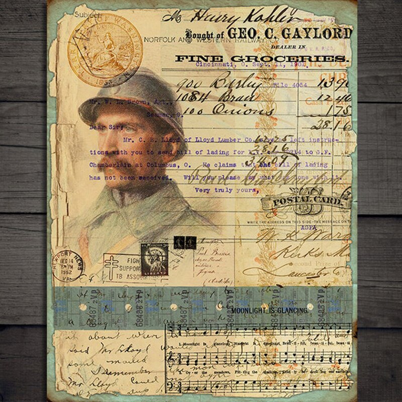 Vintage Junk Journal Backing Materiaal Decoratief ... – Vicedeal